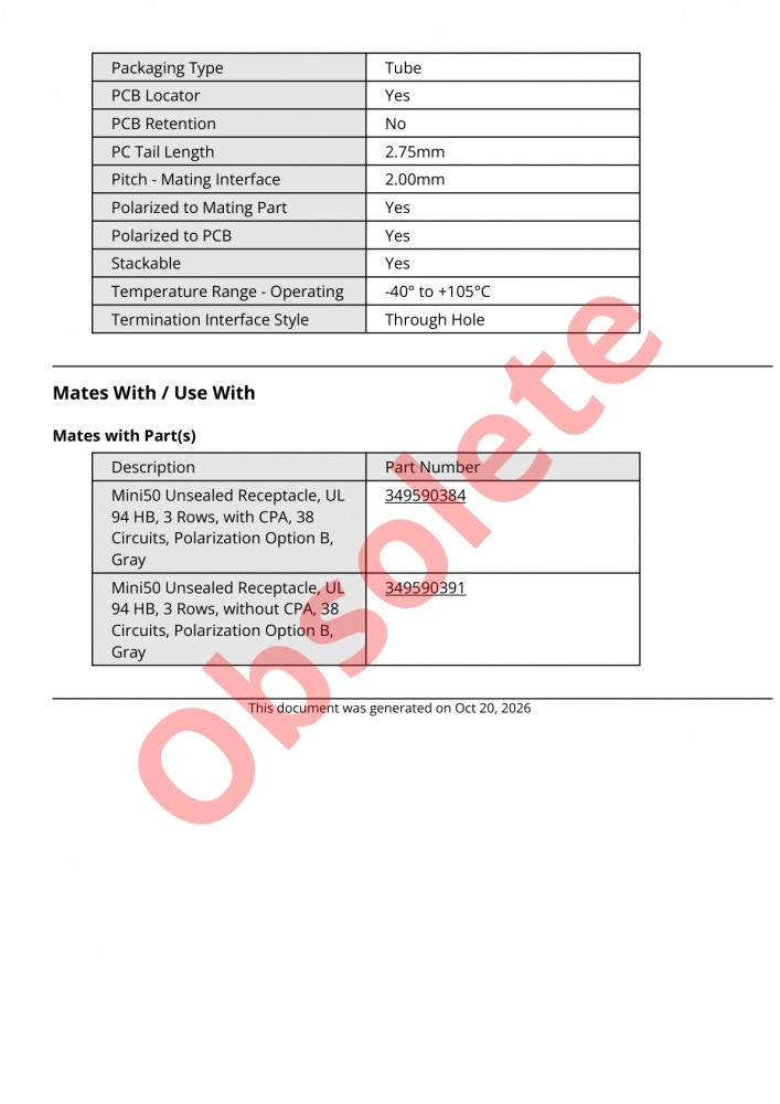 MOLEX 349617384 product document image, page 3