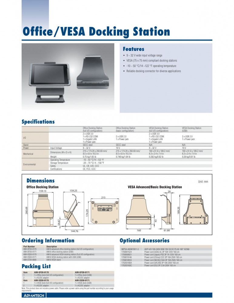 ADVANTECH AIM product documentation page 5