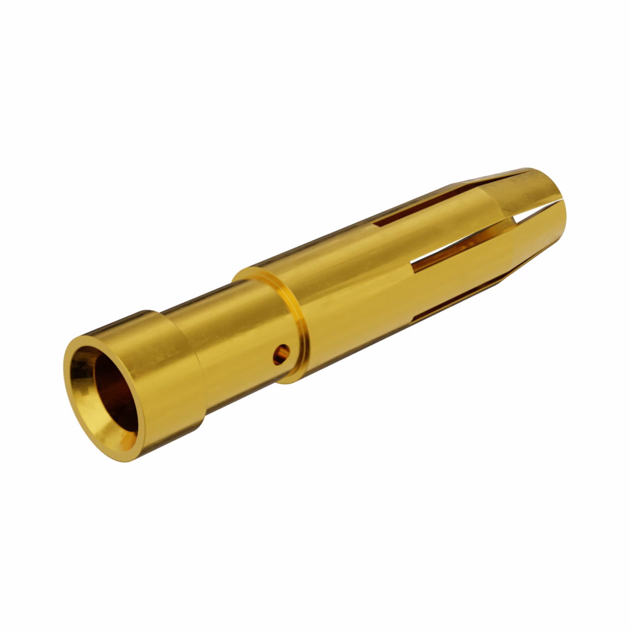 Heavy-Duty Turned Crimp Contact for 16A Inserts and Modules, Female, Gold  (Au) Plated Copper Alloy, 4.00mm² (12 AWG), 100 per Bag for sale