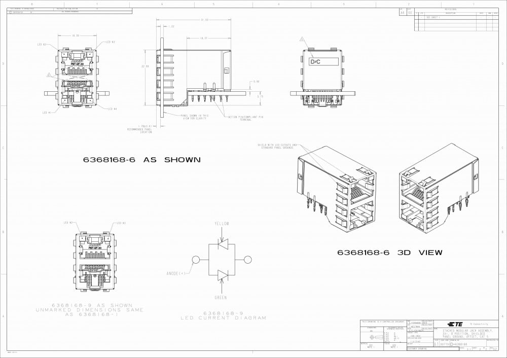 TE Connectivity 6368168 drawing page 2