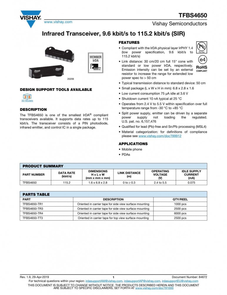 TFBS4650 datasheet page 1