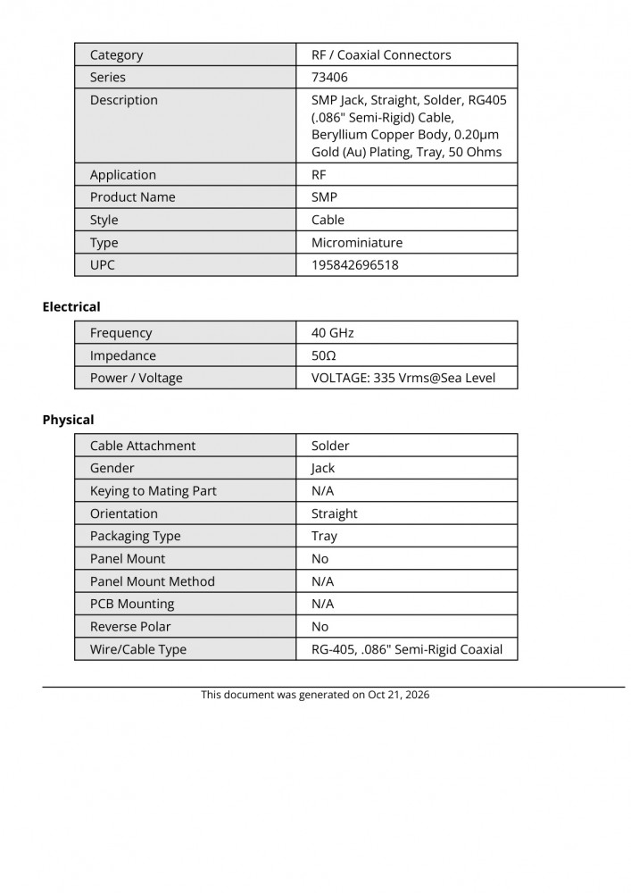 MOLEX 734153743 technical document image, page 2