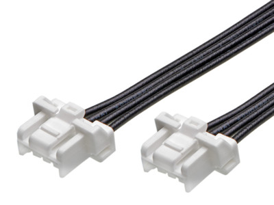 CLIK-Mate-to-CLIK-Mate Off-the-Shelf (OTS) Cable Assembly, 2.00mm Pitch,  Single Row, 600.00mm Length, 2 Circuits, White