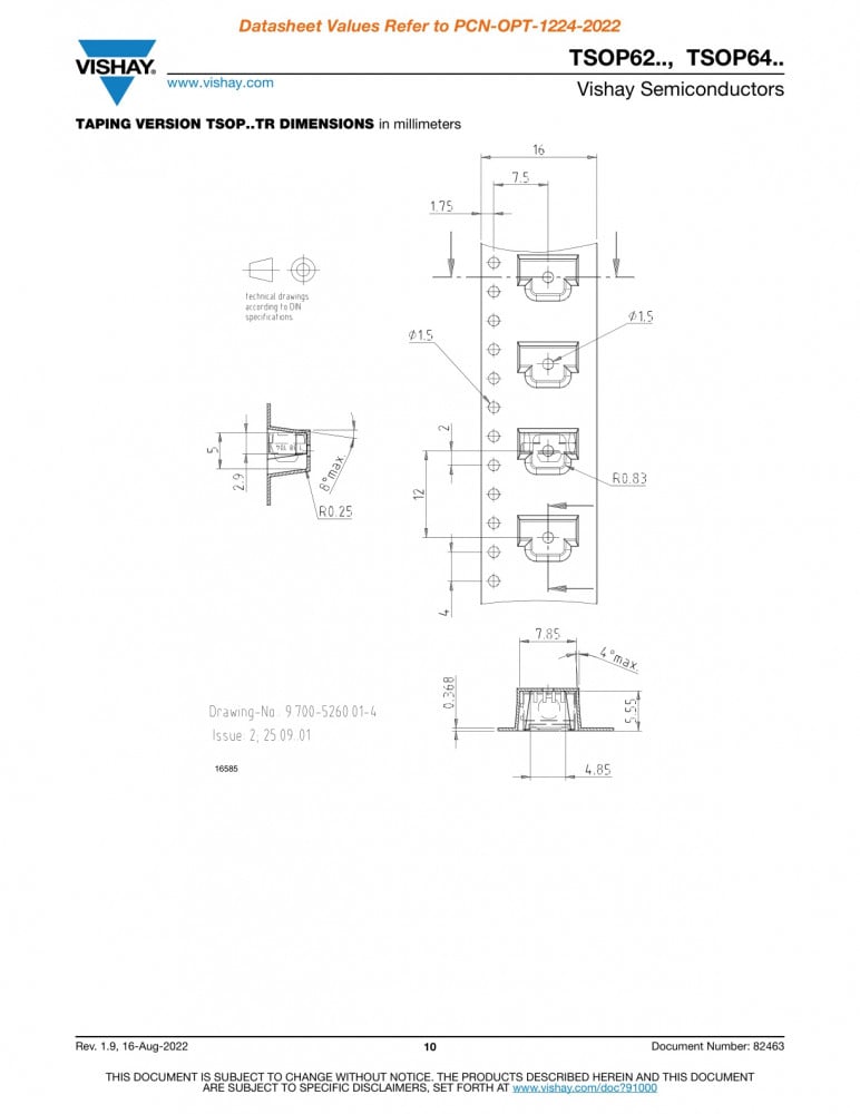TSOP6438TR datasheet page 10