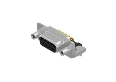 D-SUB Standard • 9-pos. • Socket • Solder pin angled .318