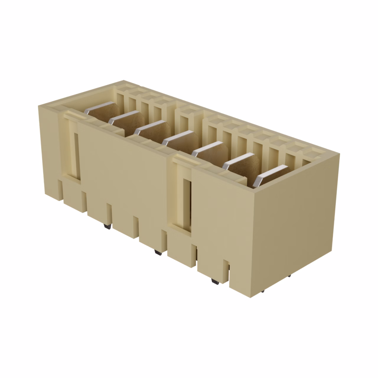 Appli-Mate RAST 5 Header, Vertical, 7 Circuits, Tin (Sn) Plating, Position Keys 3a & 4a, Code Keys d30 & d70, Latches Between Circuits 1 & 2 and 5 & 6, PCB Polarization A, Glow-Wire Capable for sale