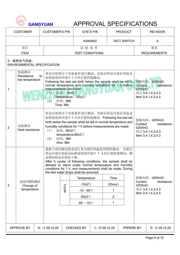 KAN0652 specification page 7