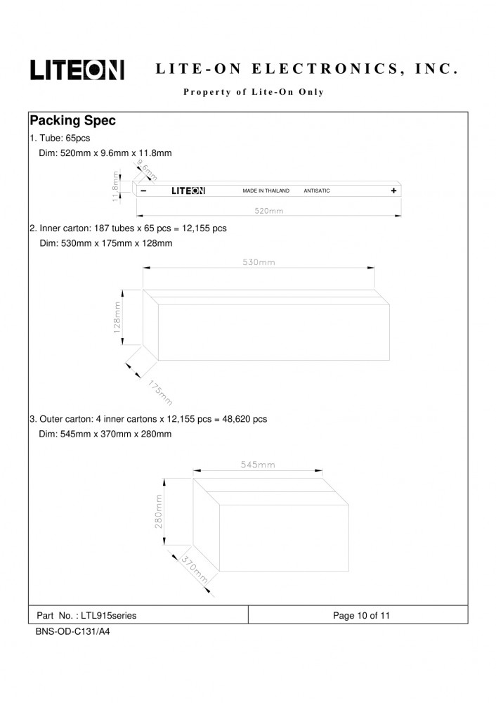 LTL915 series datasheet page 10