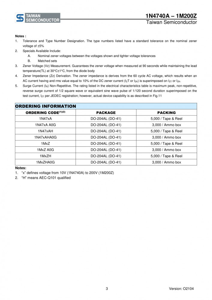 1N4748A datasheet page 3