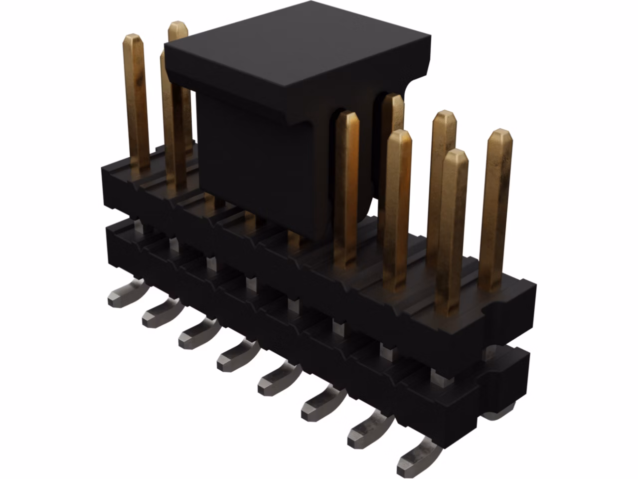 2.00mm Pitch Milli-Grid Header, Vertical, Surface Mount, Dual Row Dual Body, 16 Circuits, 0.75µm Gold (Au) Plating, 5.10mm Stacking Height, with Cap, Tape and Reel, Lead-Free for sale