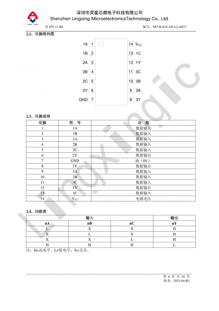 SN74LS10DR(LX) datasheet page 6