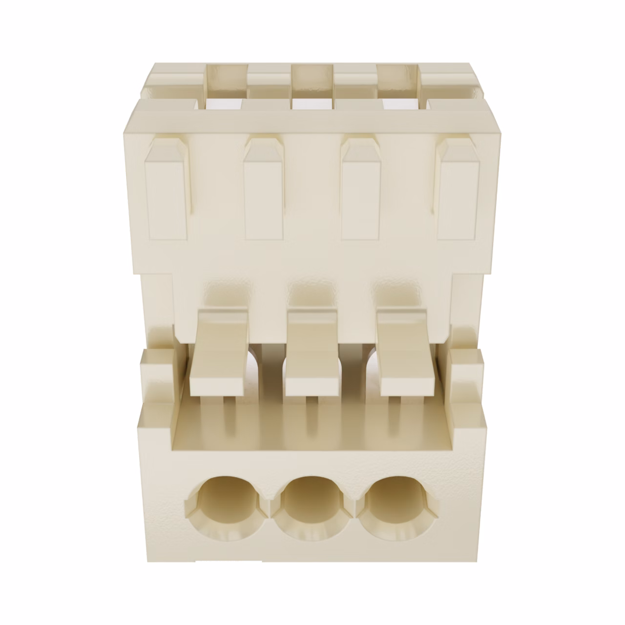 Appli-Mate RAST 2.5 Connector, 2.50mm Pitch, Female, 3 Circuits, No Position Keys Removed, Open Endwalls, Tin Plating for sale