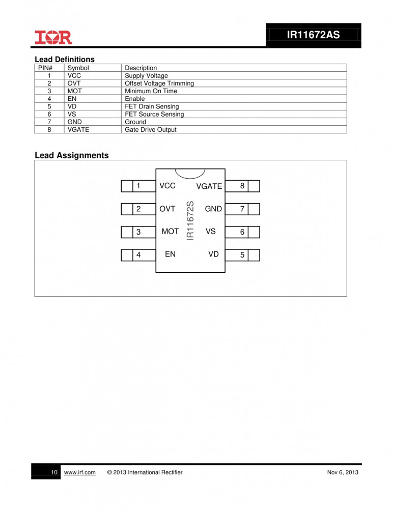 IR11672AS datasheet page 10