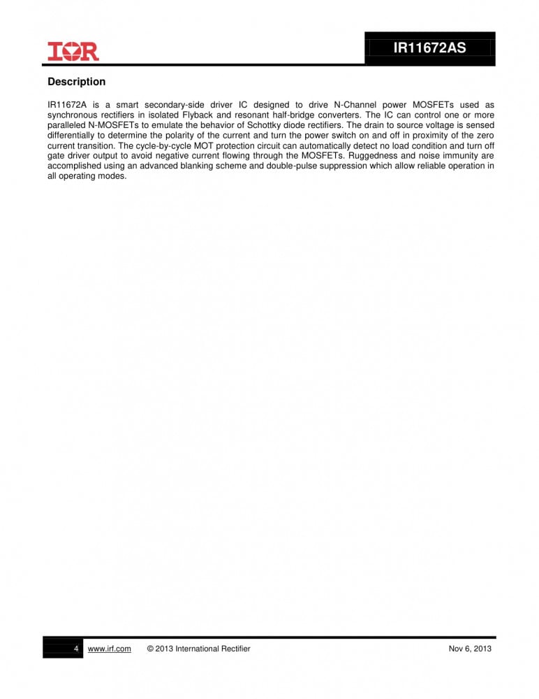 IR11672AS datasheet page 4