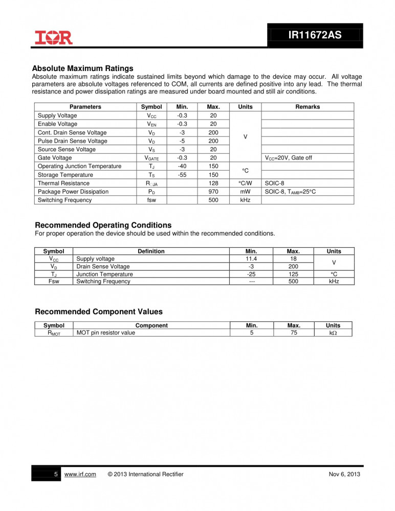 IR11672AS datasheet page 5
