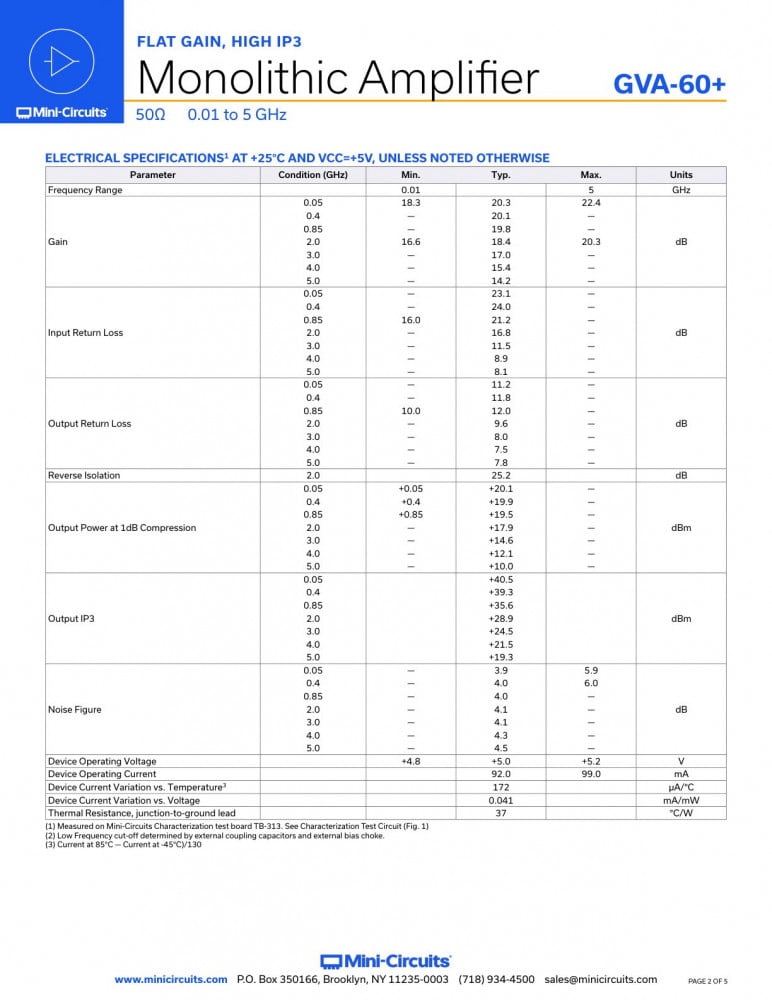 GVA-60+ datasheet page 2