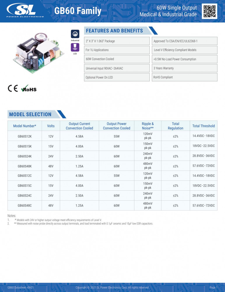 GB60S12K datasheet page 1