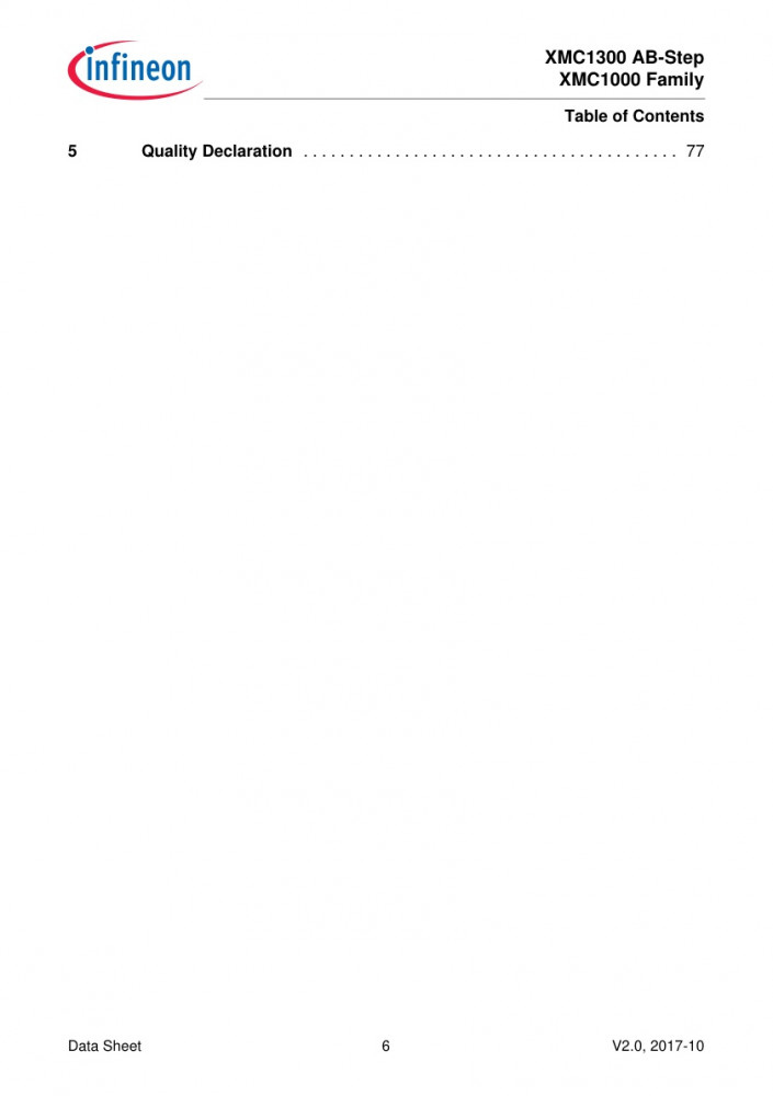 XMC1300 datasheet page 6