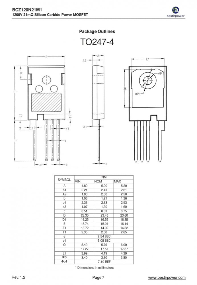 BCZ120N21M1 datasheet page 7
