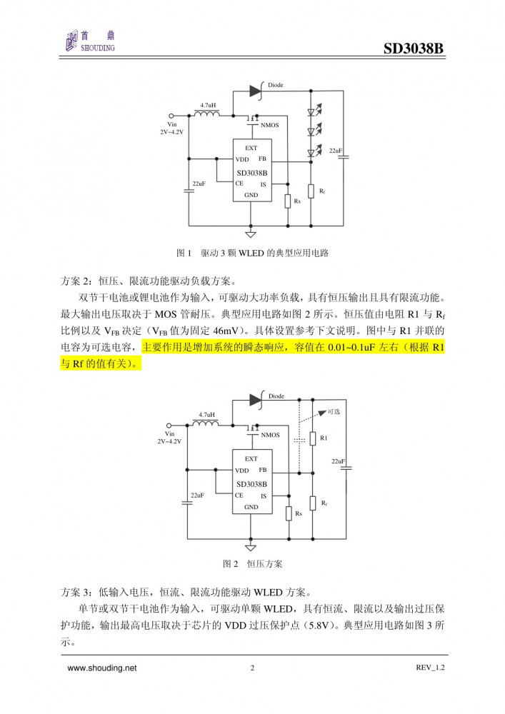 SD3038B datasheet page 2