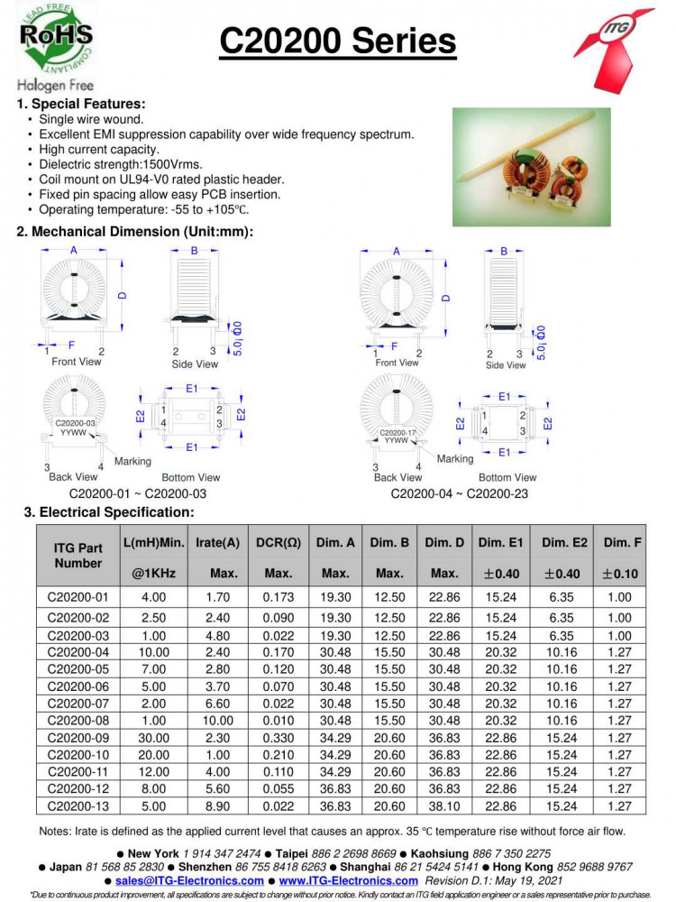 C20200 technical document page 1