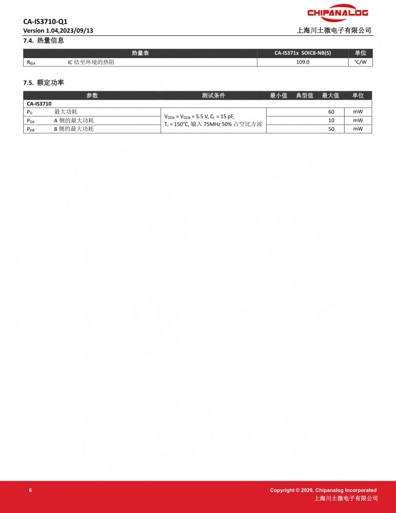 CA-IS3710LS-Q1 datasheet page 6
