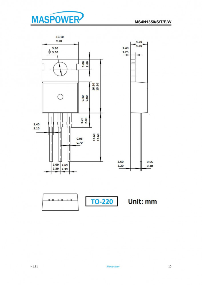 MS4N1350W datasheet page 10