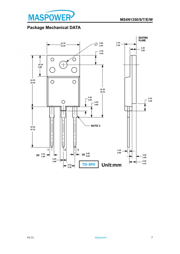 MS4N1350W datasheet page 7