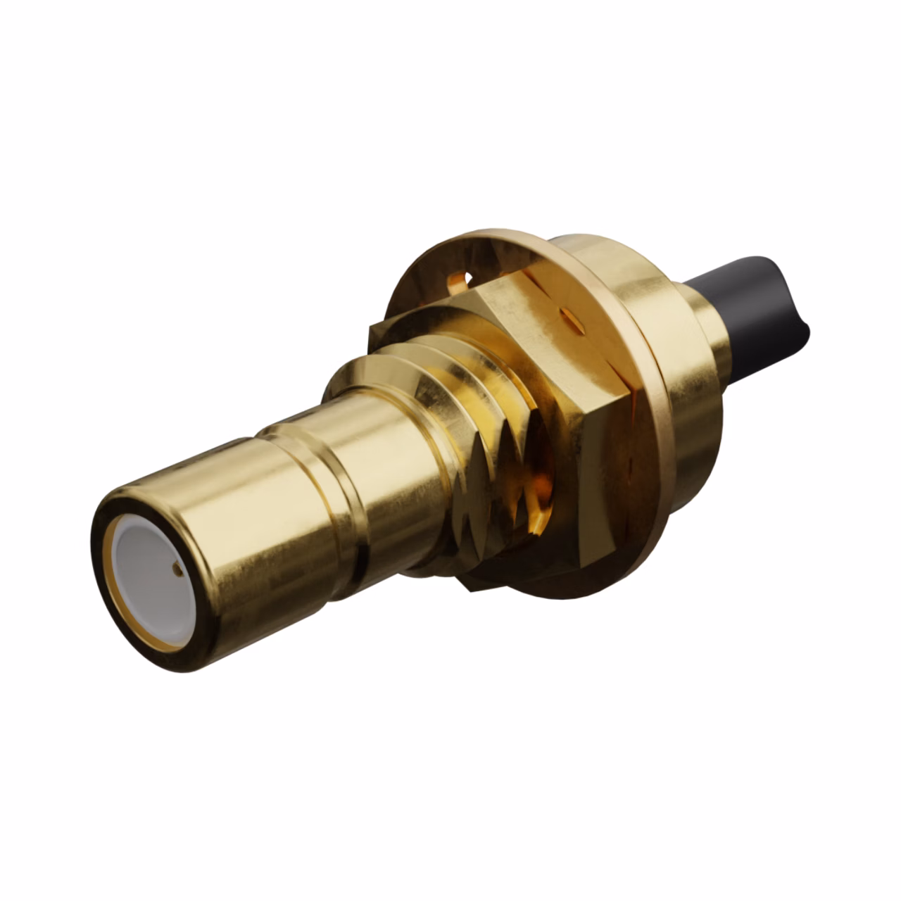 SMB Jack, Straight, Bulkhead, Solder, RG-405 (.086