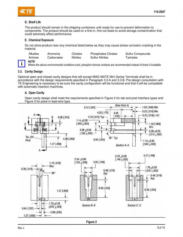 TE Connectivity MAG-MATE Mini Series document page 3