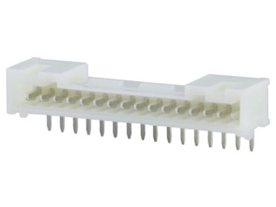 1.25mm Pitch, Micro-Lock Plus PCB Header, Single Row, Vertical, Through Hole, Tin-Bismuth Plating, Positive Lock, 5 Circuits, Low-Halogen, Natural (White)