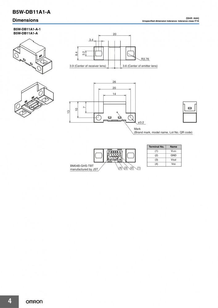 B5W-DB11A1-A-1 technical document page 4