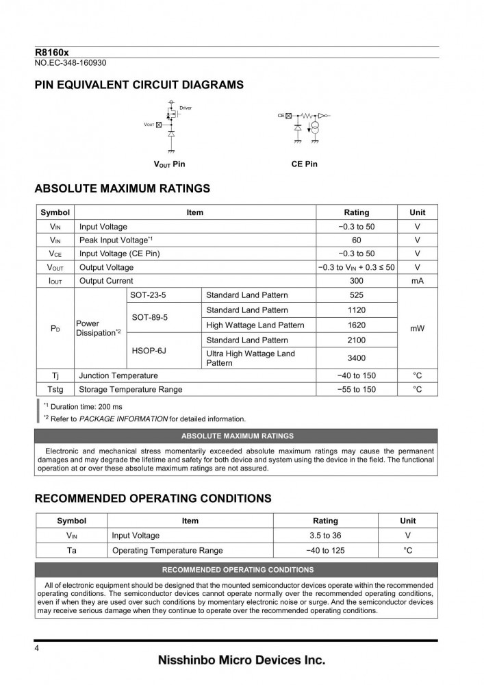 R8160x datasheet page 4