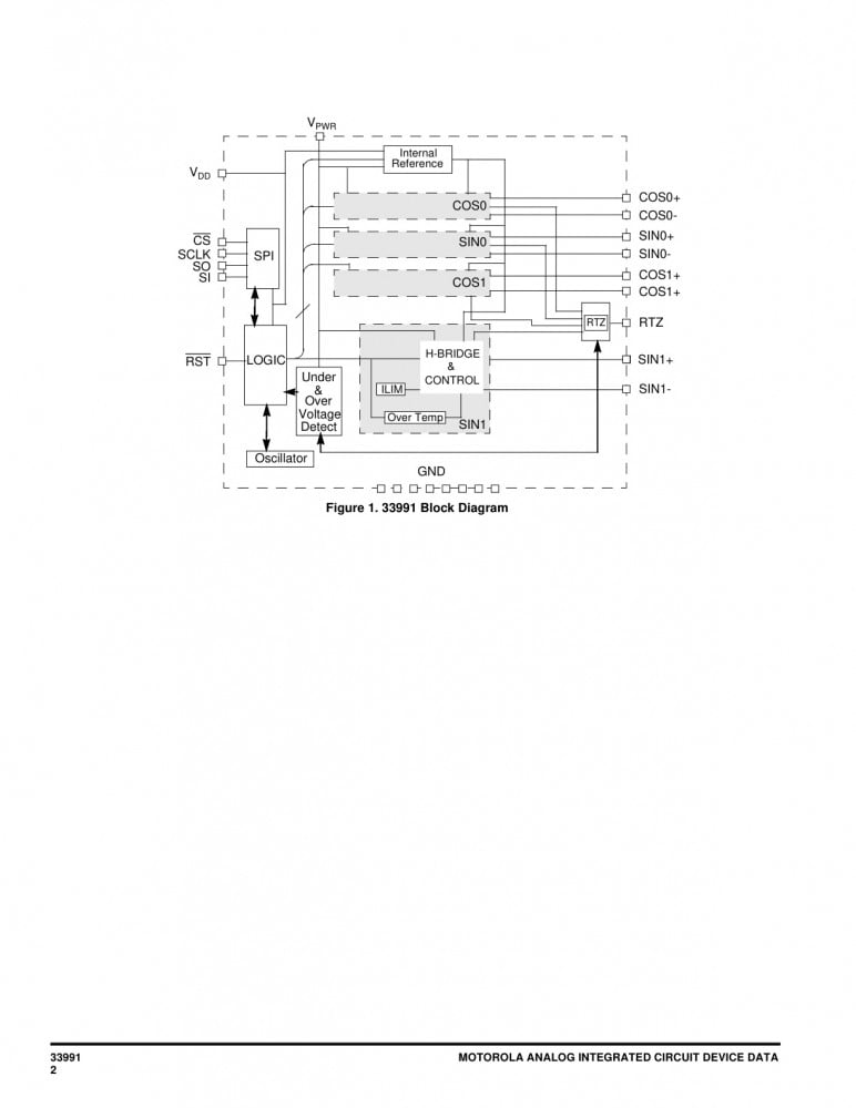MC33991DWR2 datasheet page 2
