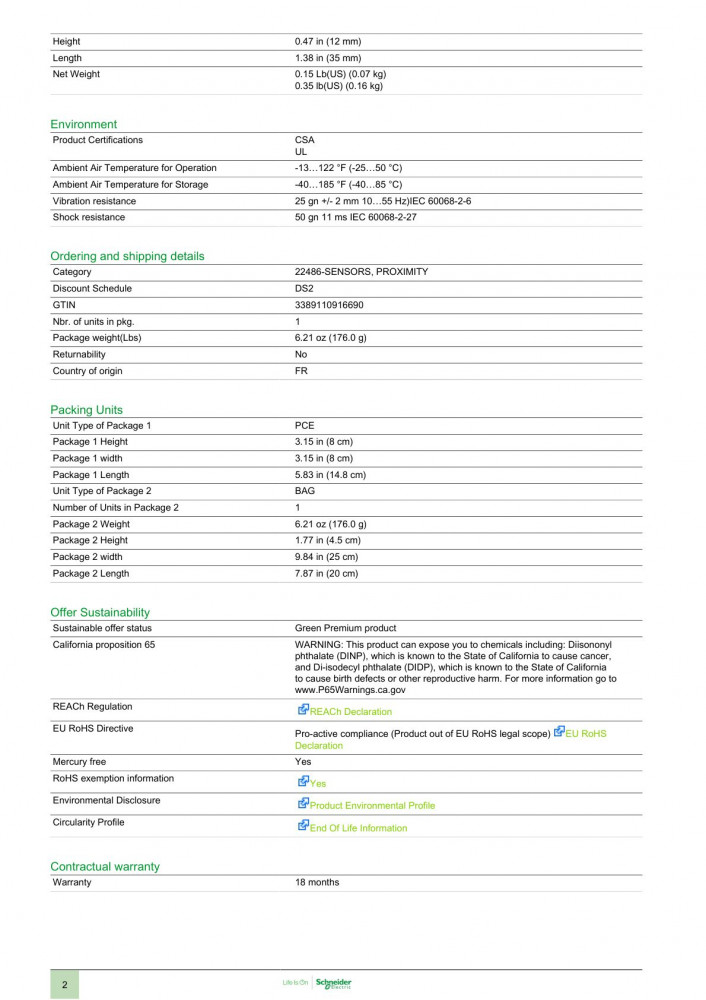 XS1N12NA349L1 technical document page 2