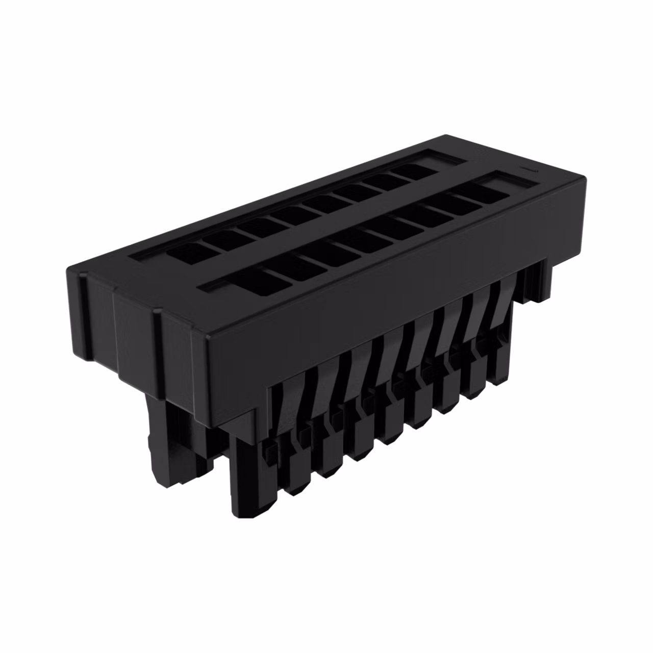 Zero-Hachi Receptacle Housing, 0.80mm Pitch, Dual Row, Friction Lock, 16 Circuits, Black for sale
