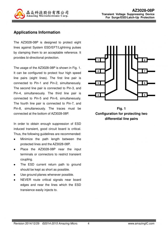AZ3028-08P technical document page 4
