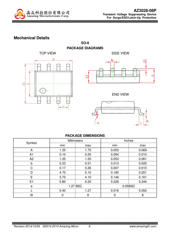 AZ3028-08P technical document page 6