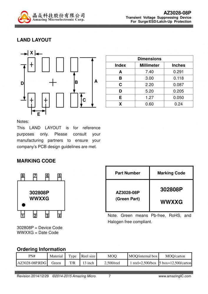 AZ3028-08P technical document page 7