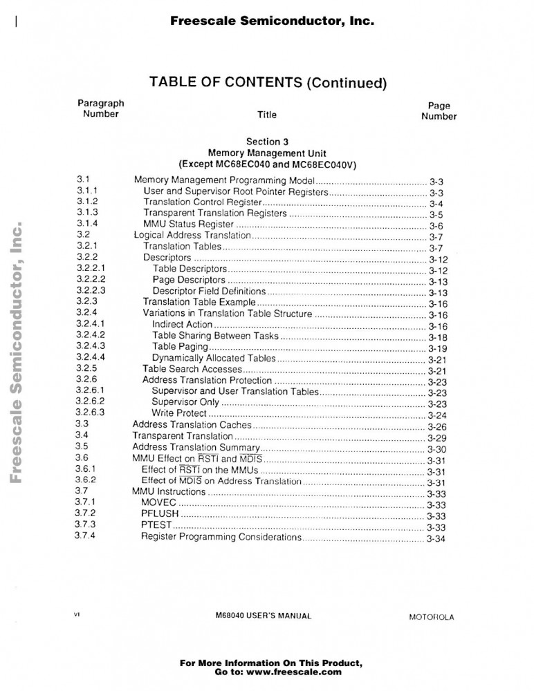 M68040 User's Manual page 8