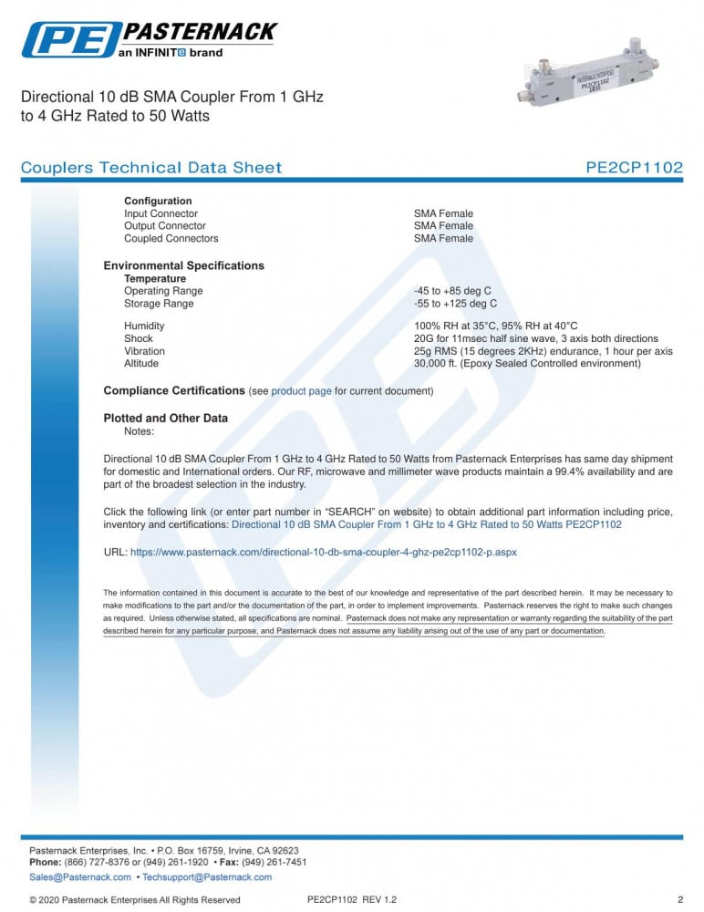 PE2CP1102 technical document page 2