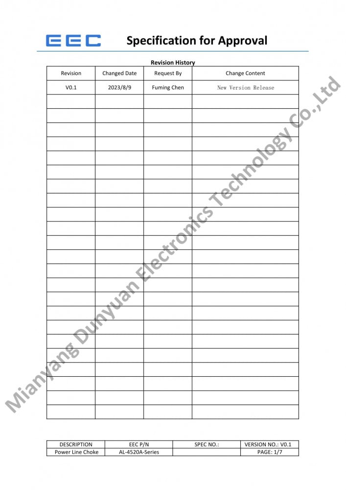 AL-4520A-701T0 specification page 2