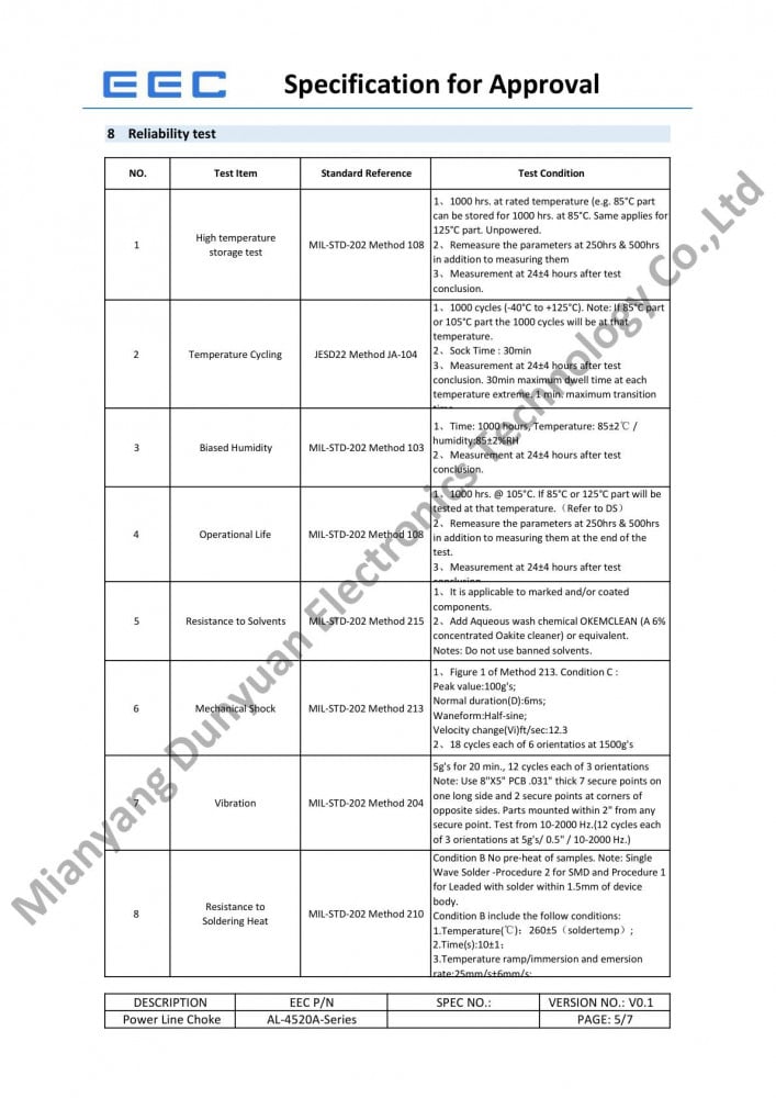 AL-4520A-701T0 specification page 6