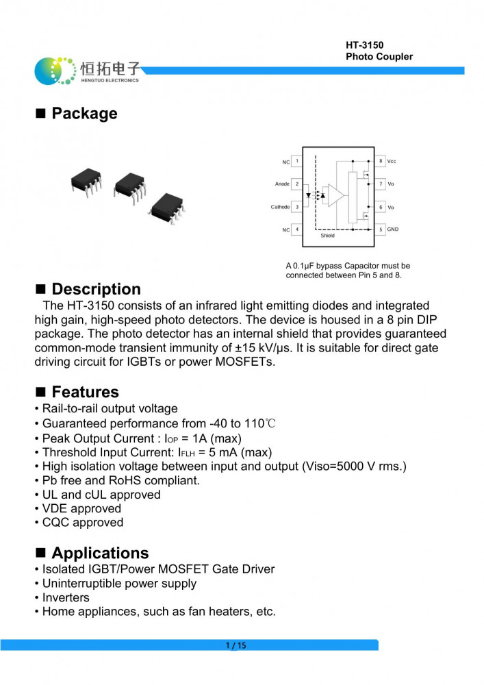 HT-3150 datasheet page 2