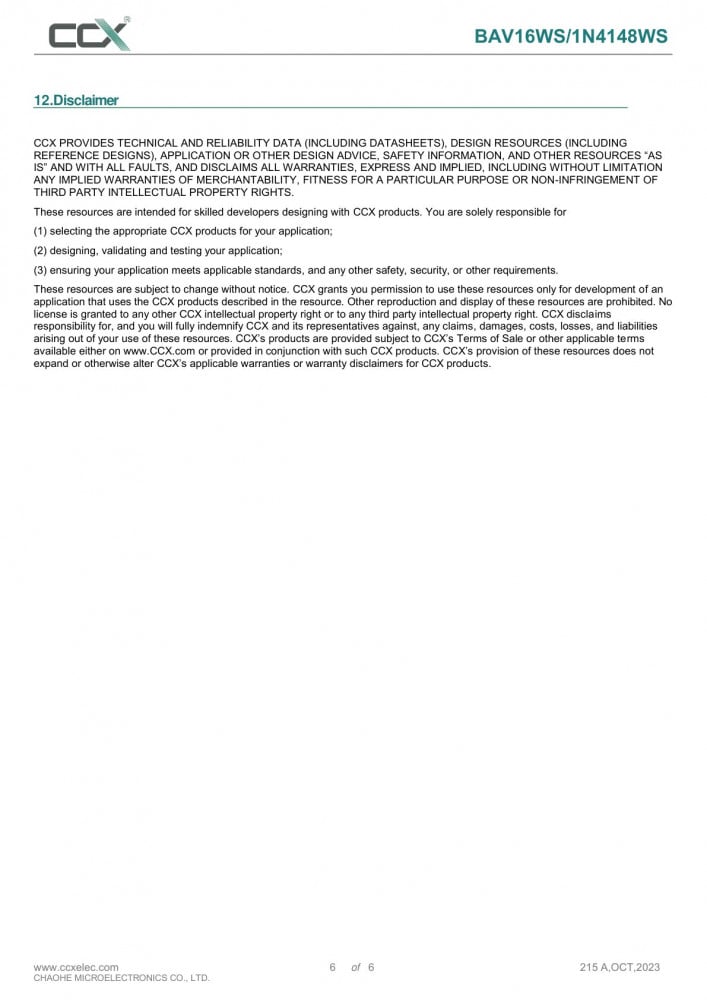 1N4148WS datasheet page 6