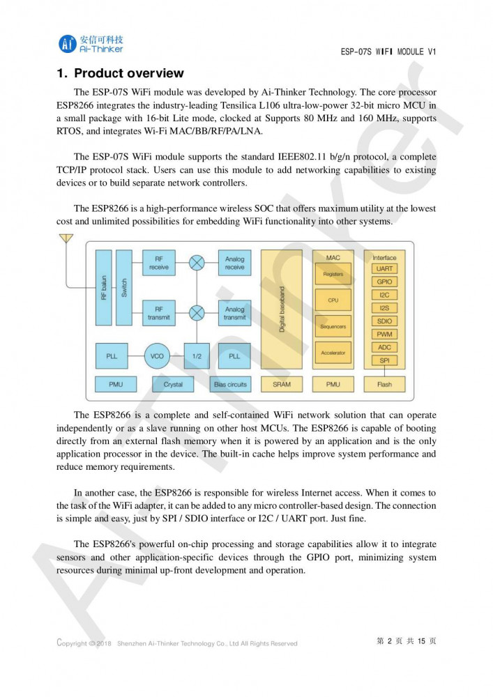 ESP-07S datasheet page 3