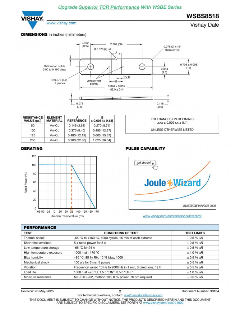 WSBS8518 technical document, page 2