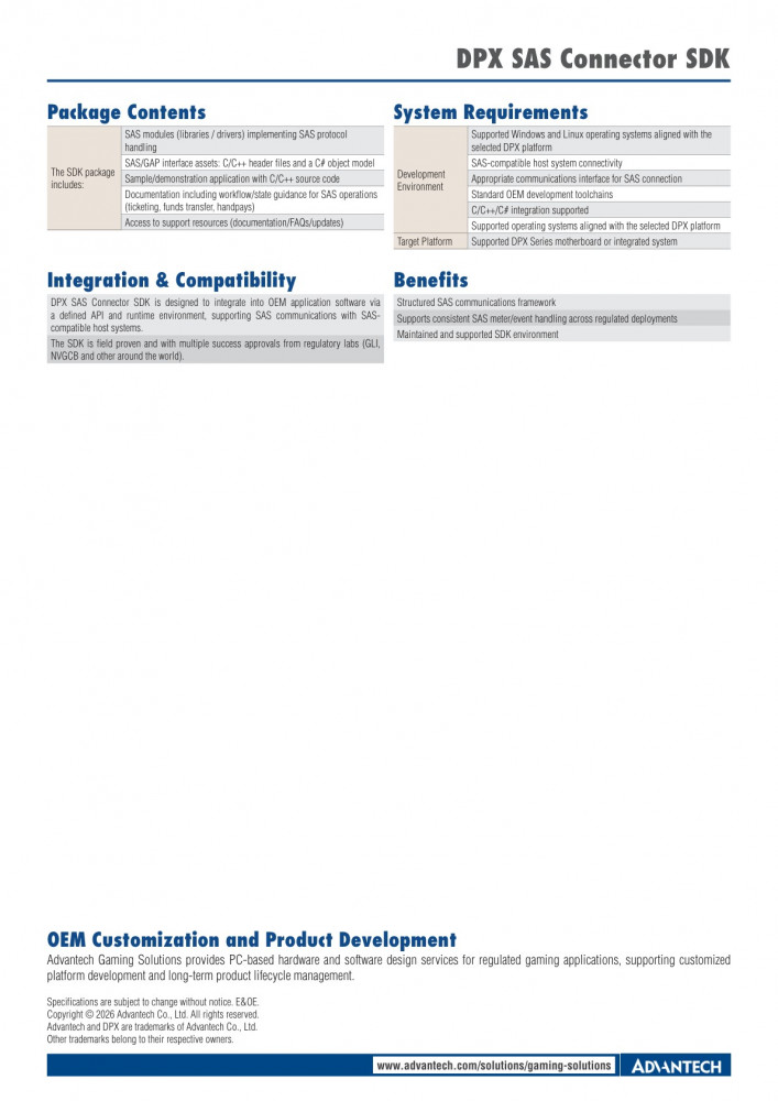 DPX SAS Connector SDK documentation page 2