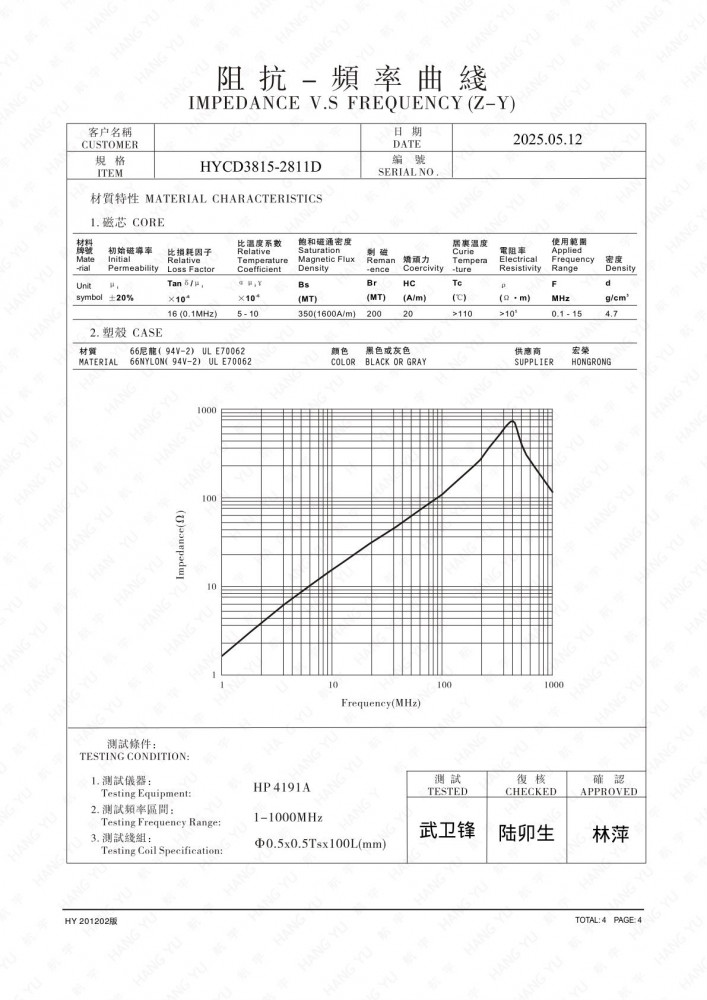 HYCD3815-2811D technical document page 4