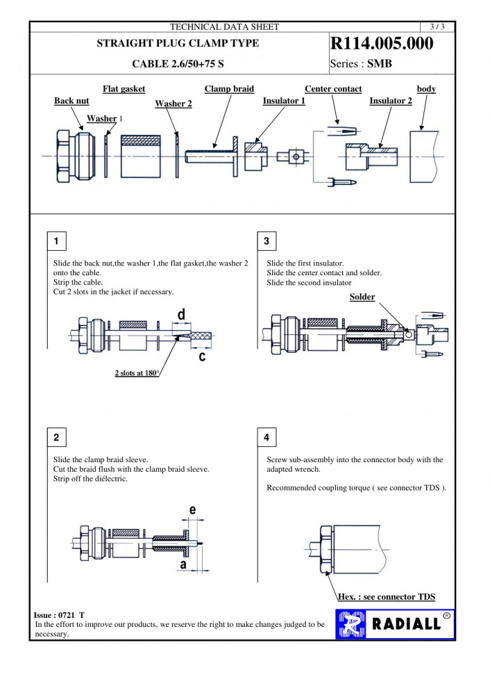 Radiall R114005000 product datasheet page 3